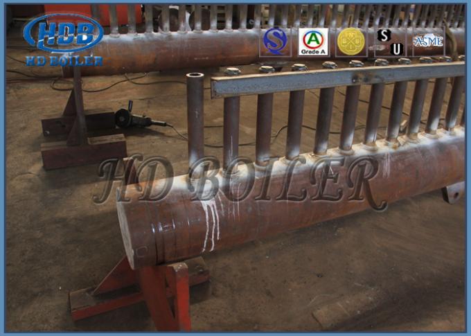 Power Station Boiler Manifold Headers , Stainless Steel Boiler Parts
