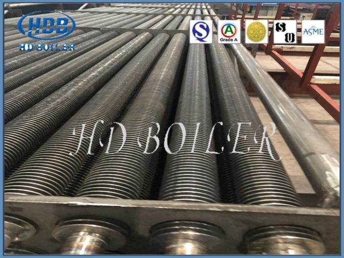 ISO9001 Compact Serrated Heat Exchanger Copper Fin TubeBoiler Fin Tube