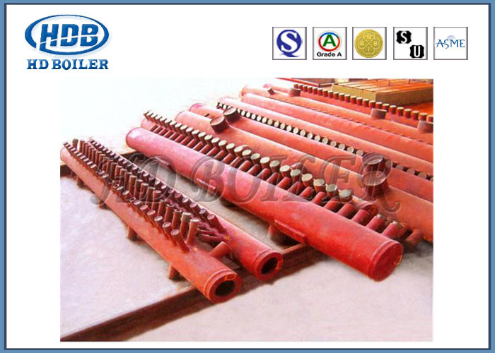Red Effective Energy Saving Boiler Manifold Headers For Industry , Long ...