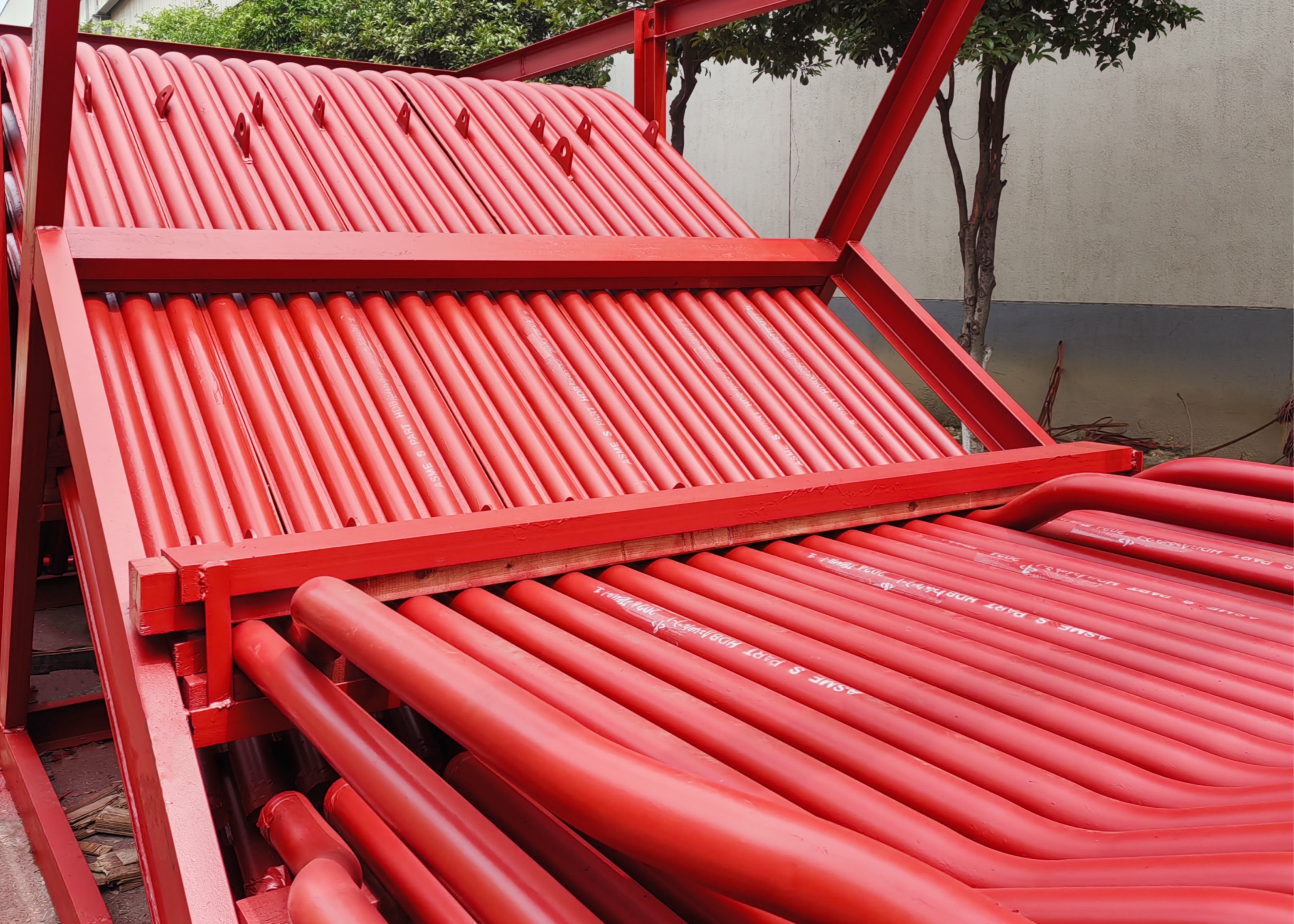 ASME Submerged Arc Welding Boiler Wall Panel With SA-210C Steel Tube