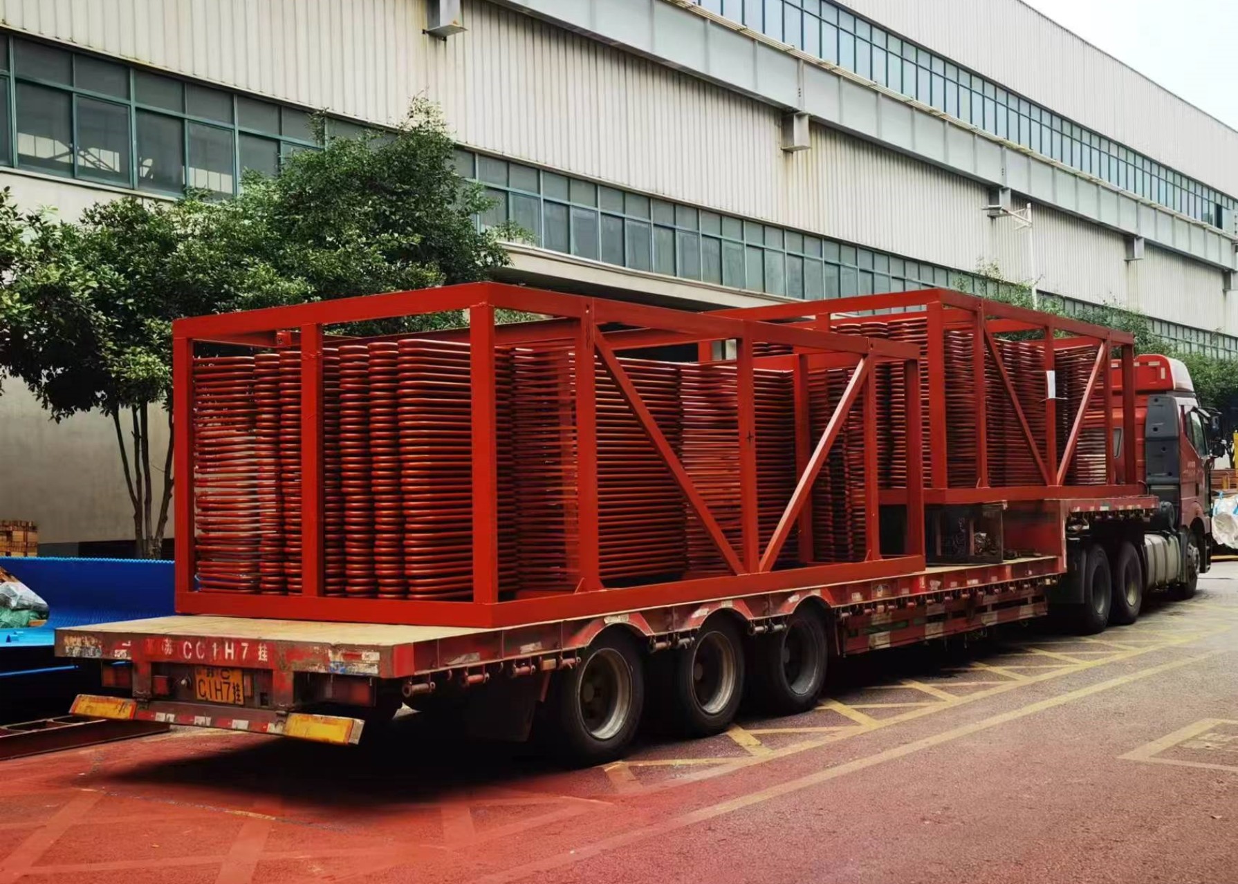 Boiler Economizer Coils Made Of SA210C With Handcuffs In ASME Standard