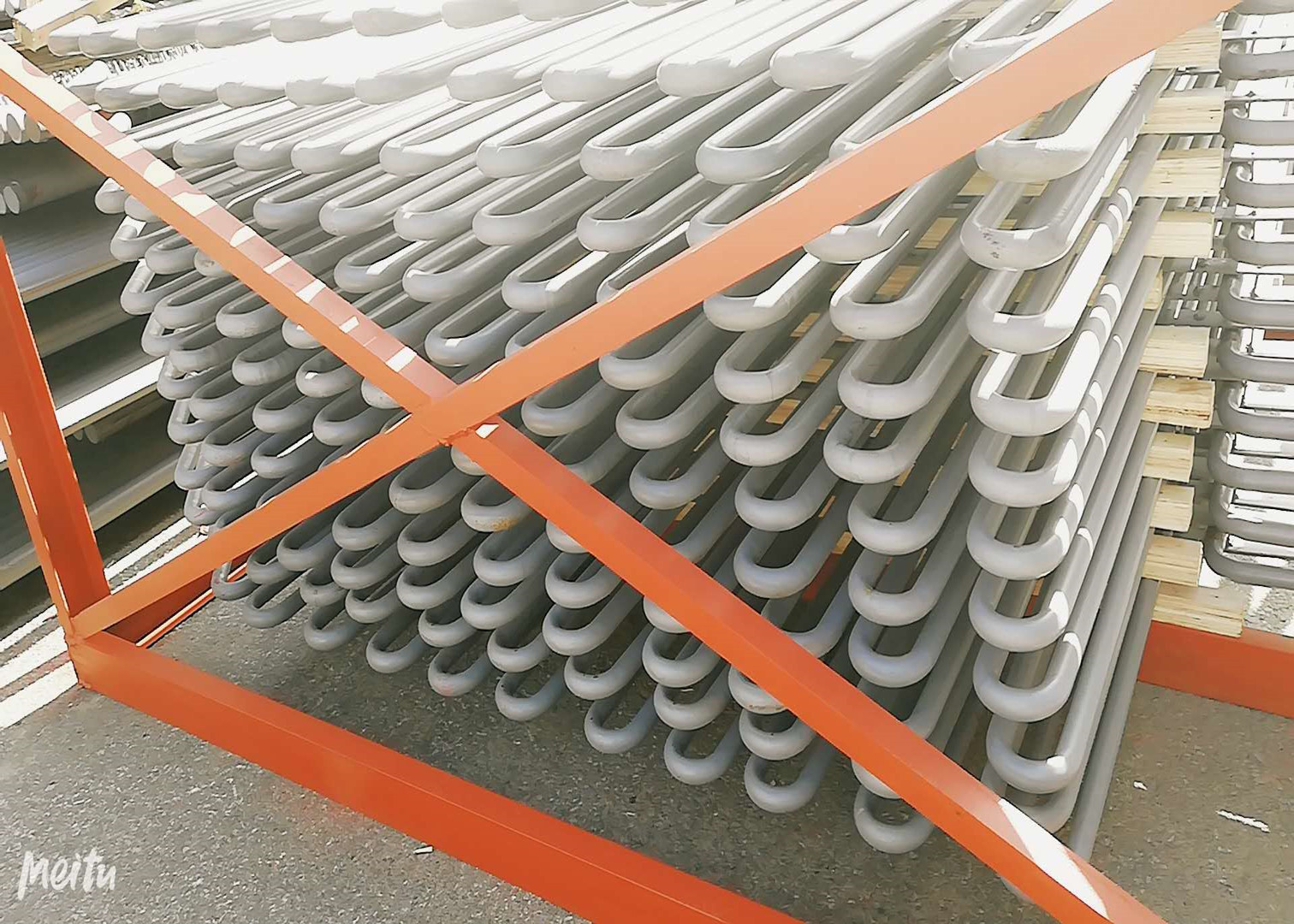 Red Carbon Steel Superheater And Reheater Energy Saving For Power ...