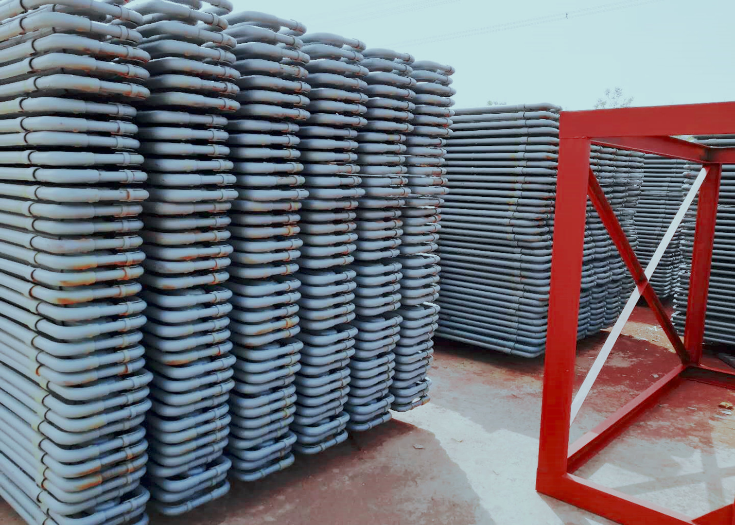 Red Carbon Steel Superheater In Boiler Energy Saving For Power Station