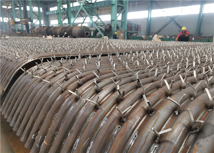 Pin Type Carbon Steel CFB Boiler Membrane Wall Fireproof reduced air ...