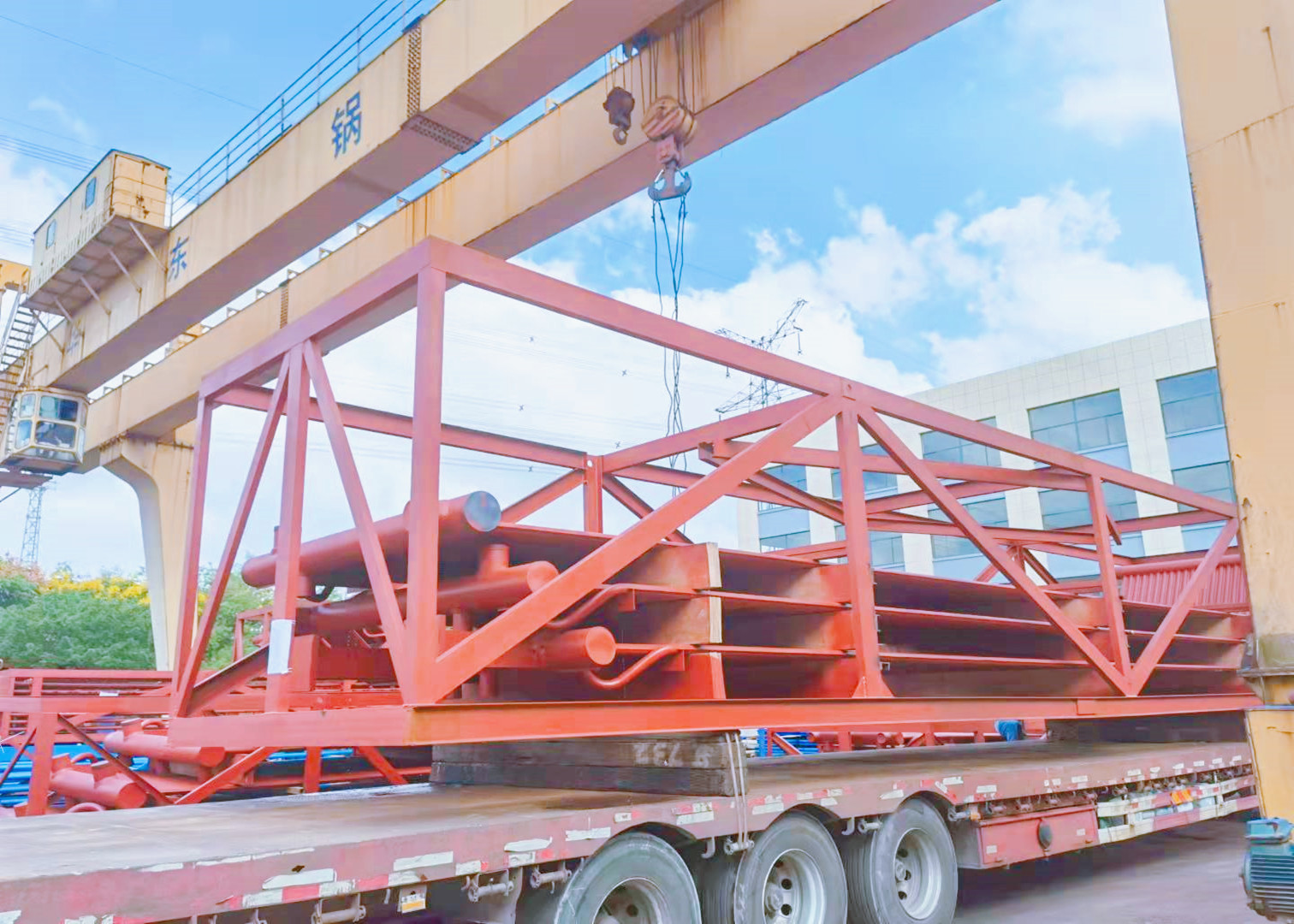 Manifold Header Water Wall Panel with convection heat surface