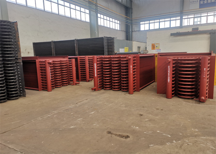 Natural Circulation Steel Fin Tube CFB Boiler Economizer With Header ...