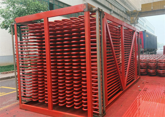 Round Horizontal / Vertical Boiler Superheater Coils Customized For ...