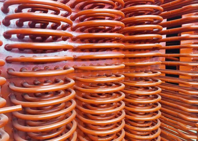 Spiral Finned Tube Economiser For Boiler , Economizer Heat Exchanger ...